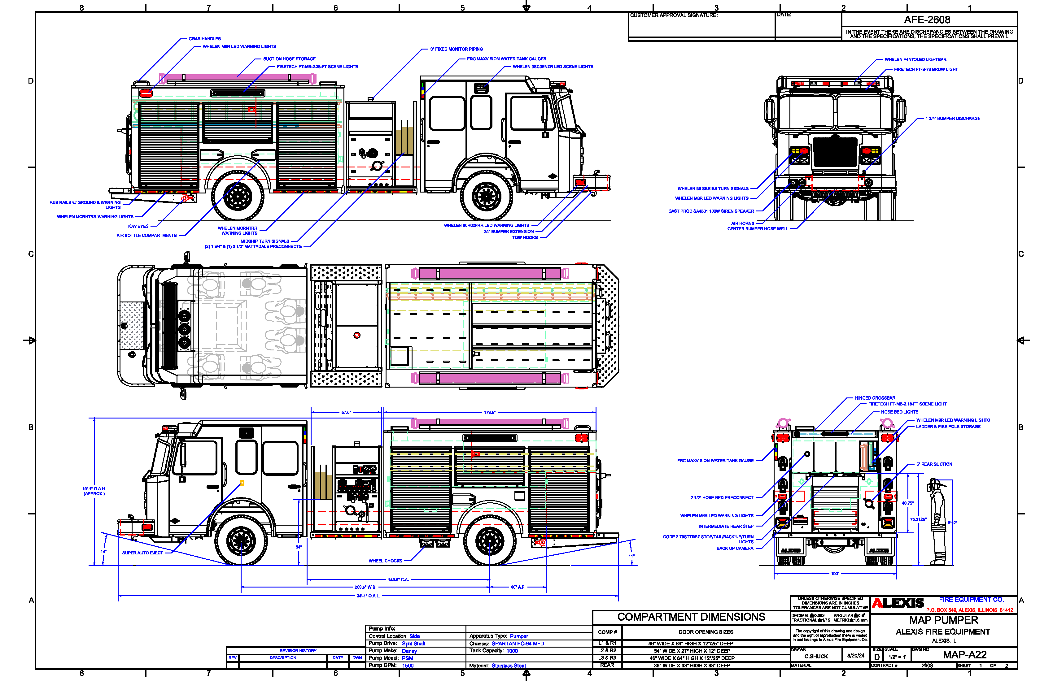 AFE DEMO #2608 – 1500 GPM MAP PUMPER | Alexis Fire Equipment Company